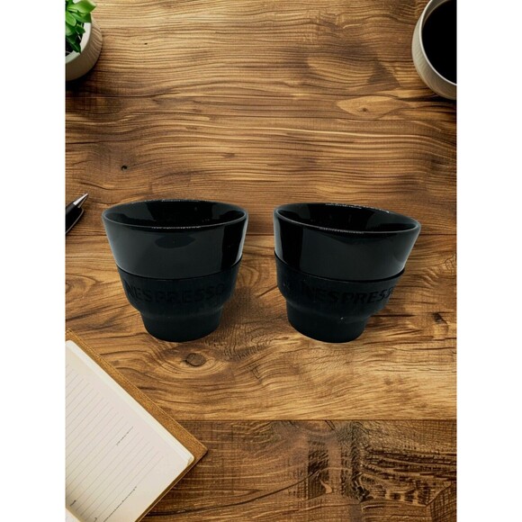 Nespresso | Kitchen | Nespresso Touch Lungo Black Cups Set Of 2 Coffee ...